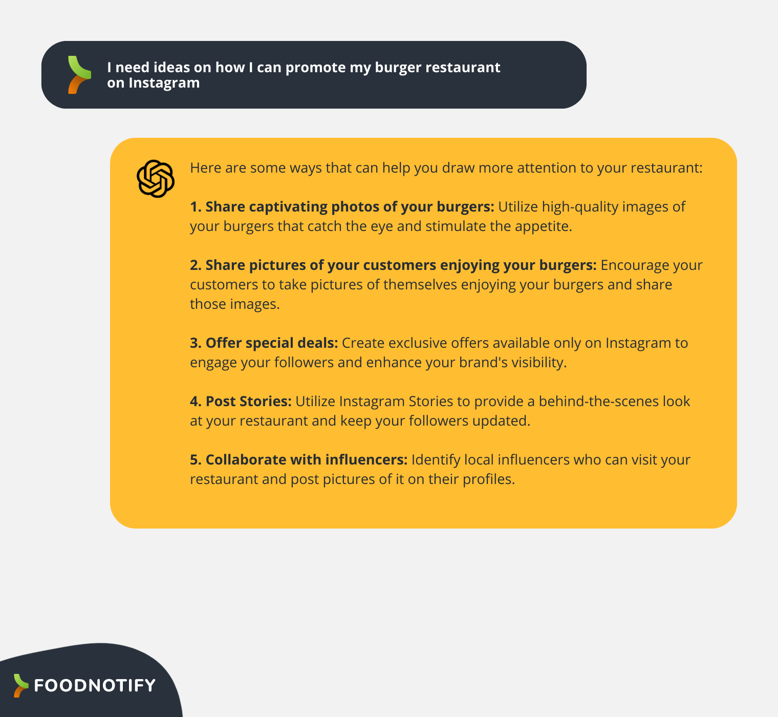 ChatGPT for Restaurants | FoodNotify Hospitality Blog